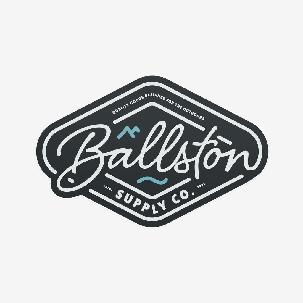 Mountain & Wave Sticker | Ballston Supply Co.